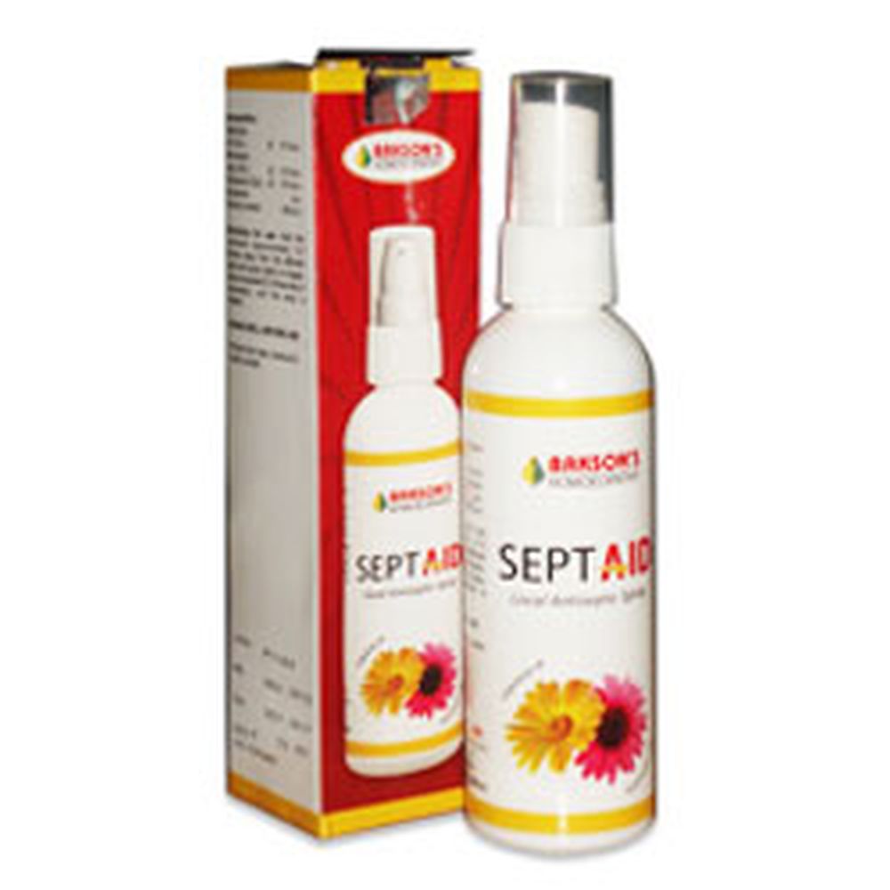 BUY Bakson Sept Aid Spray 100ml DISCOUNT 55% OFF CoD | Homeonherbs