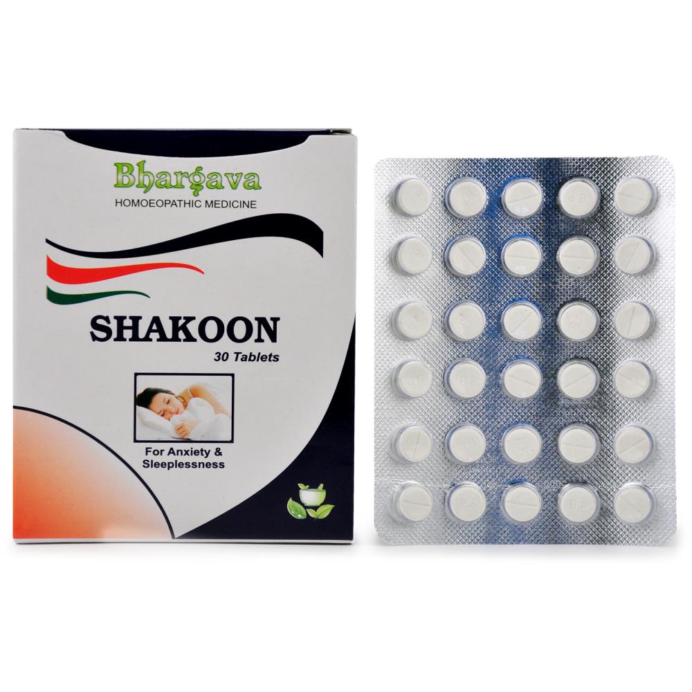 BUY Dr. Bhargava Shakoon Tablets 30tab DISCOUNT 55% OFF CoD | Homeonherbs